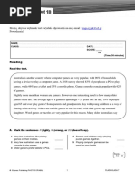 EC - A2 - Tests - Language Test 7A | PDF