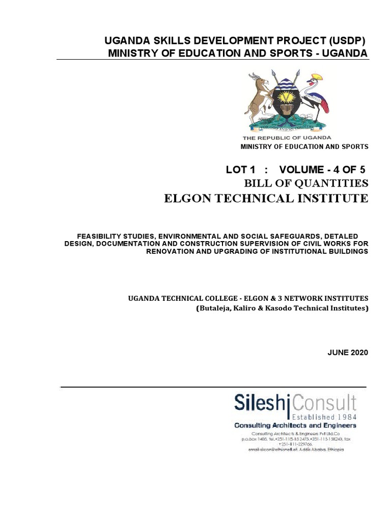 Lot 01 Boq Utc Elgon Curr | PDF | Employment | Prices