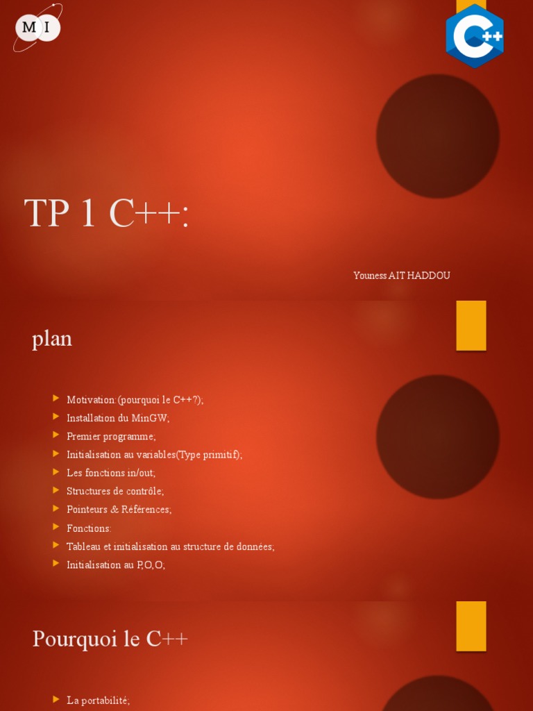 TP CPP | PDF | Pointeur (programmation) | Variable (informatique)