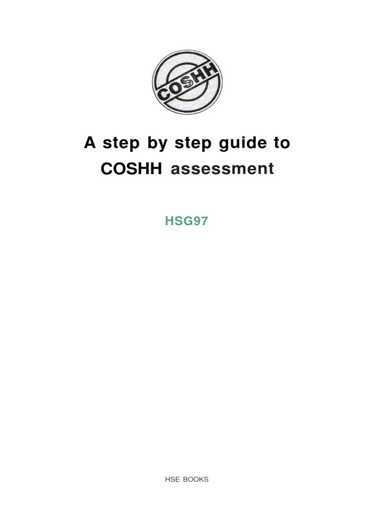 Hsg97 Coshh Step by Step PDF | PDF
