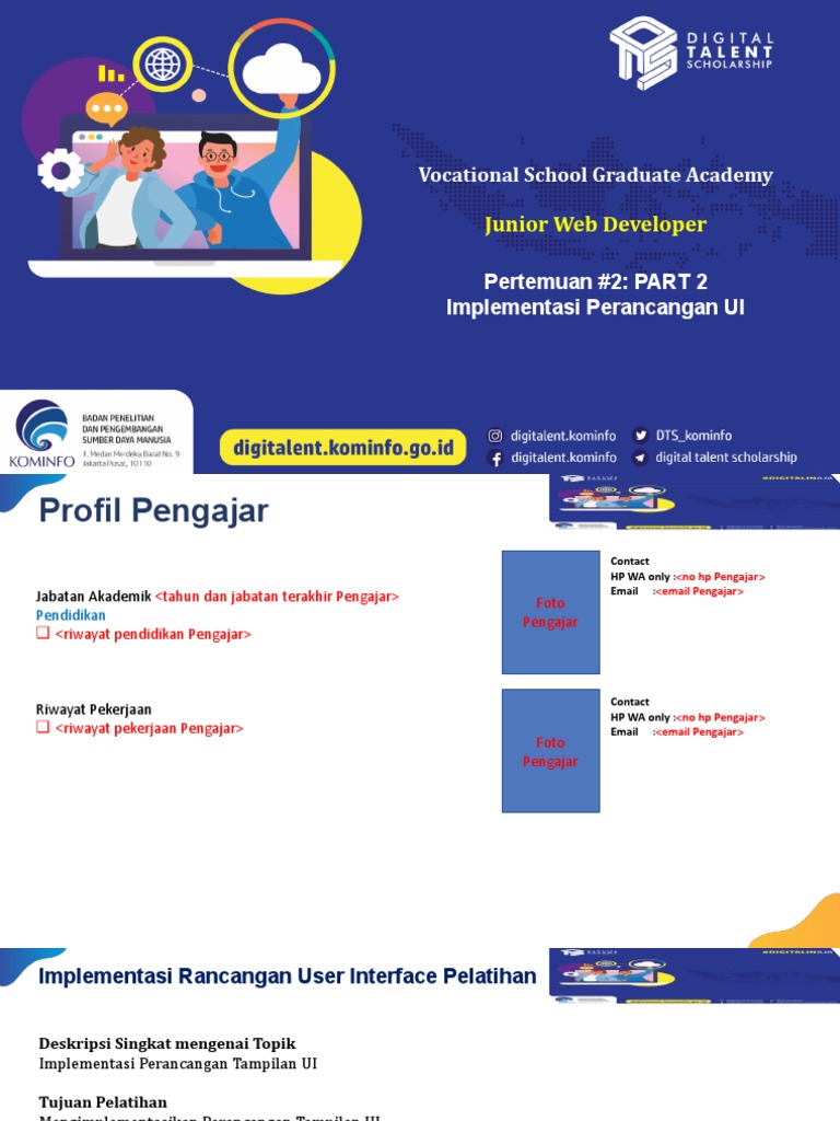Pertemuan 02 - PART 2 Junior Web Developer VSGA DTS 2022 | PDF