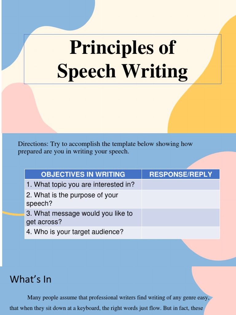 Principles of Speech Writing | PDF | Waste | Recycling