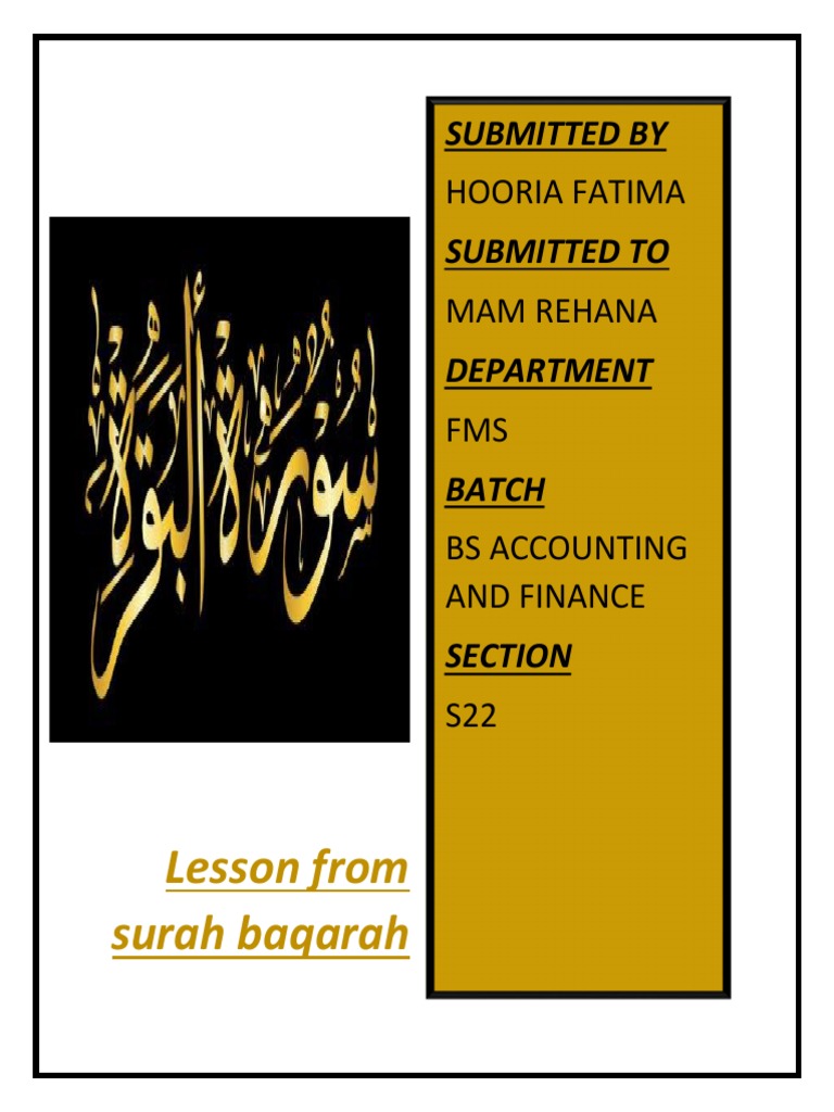 Understanding Quran Assignment | PDF | Forgiveness | God In Islam