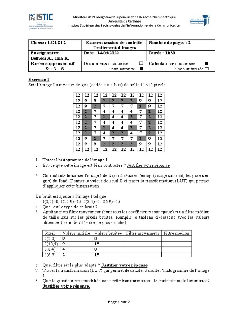TI Examen SC 2021 Corrige | PDF