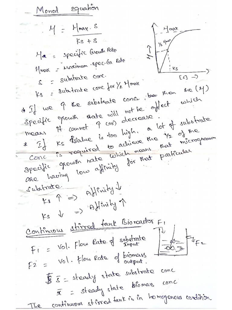 Monod Equation | PDF