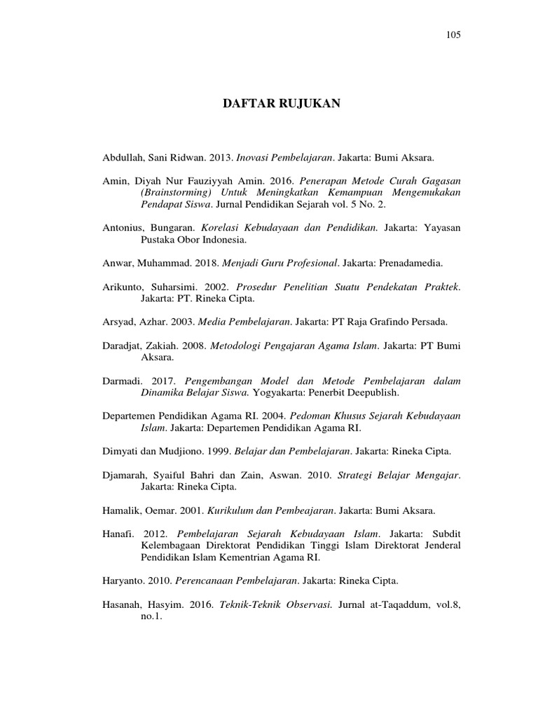 Daftar Rujukan | PDF