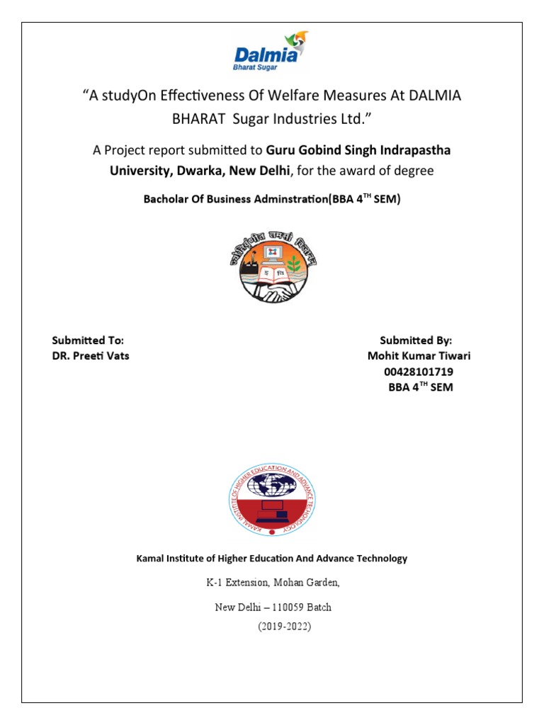 RM Project | PDF | Employment | Welfare