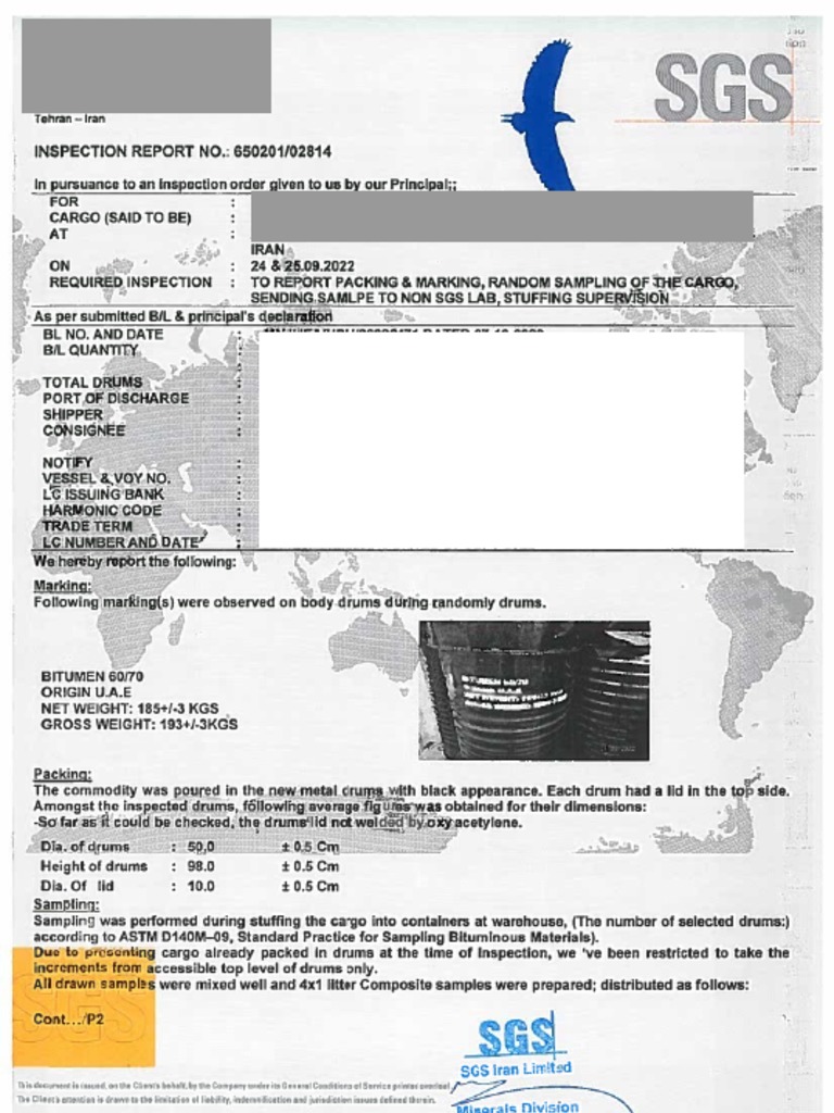 Sgs Test Report | PDF