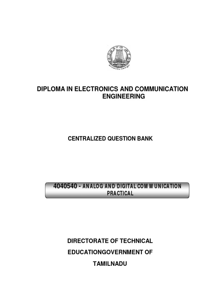 Diploma in Electronics and Communication Engineering | PDF