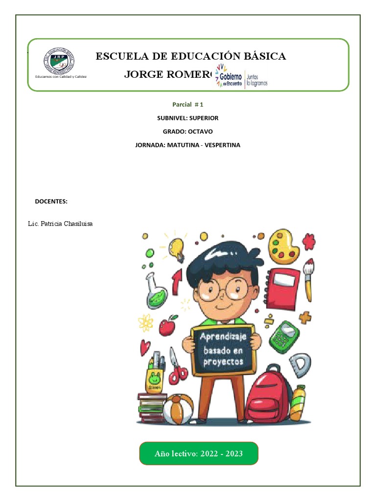 8vo Plan Semanal-1er Parcial | PDF | Educación primaria | Comunicación