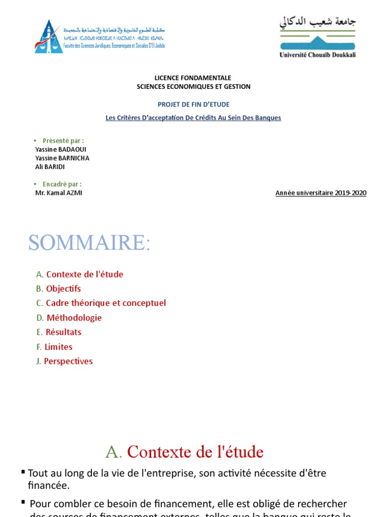 Présentation PFE (6) - 1 | PDF | Ratio financier | Banques