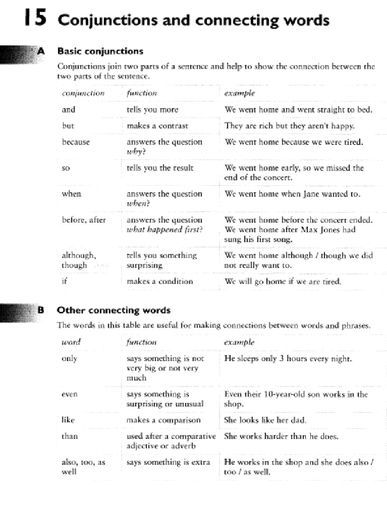Connecting Words | PDF