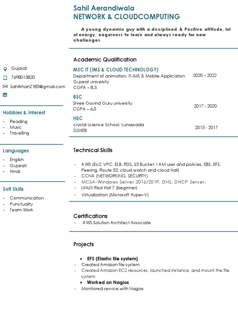 Sahil Resume | PDF