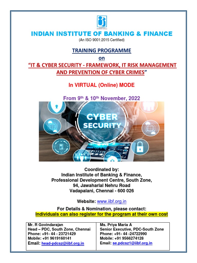 Brochure - IT CYBER SECURITY | PDF | Computer Security | Security