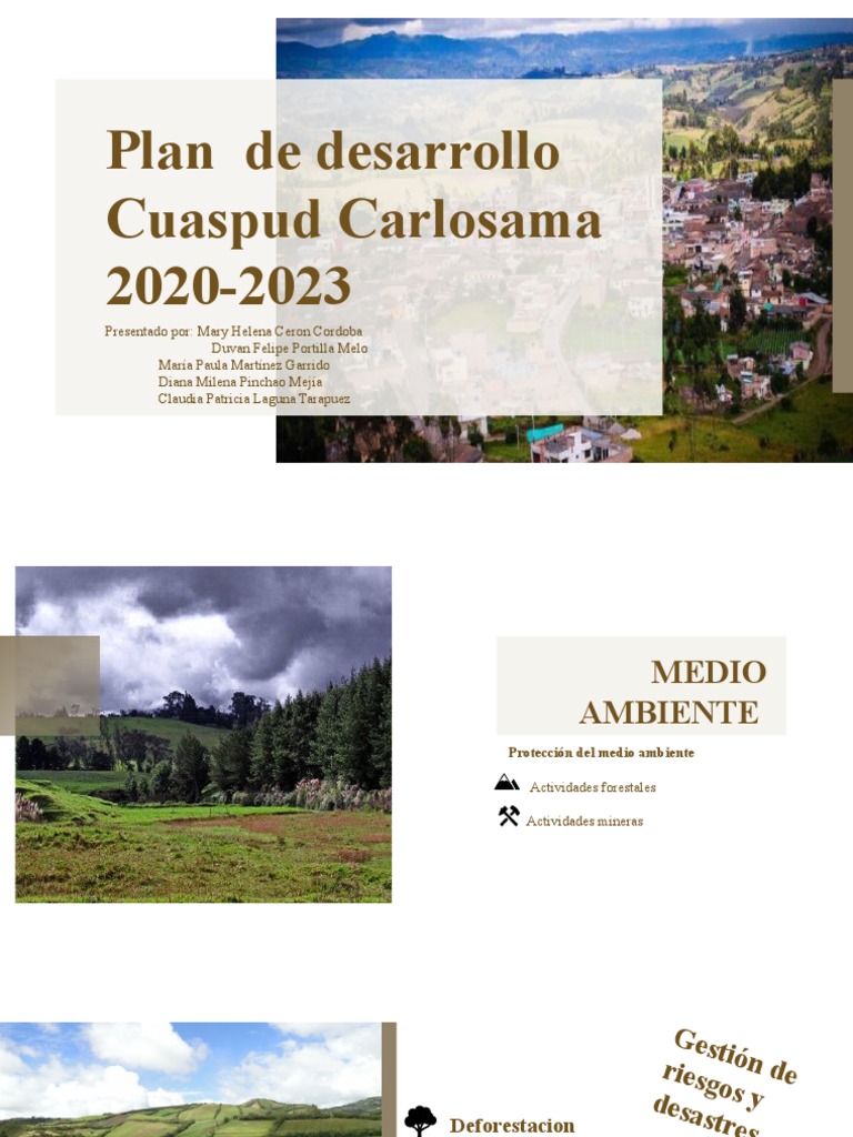 Plan de Desarrollo Cuaspud Carlosama 2020-2023 | PDF