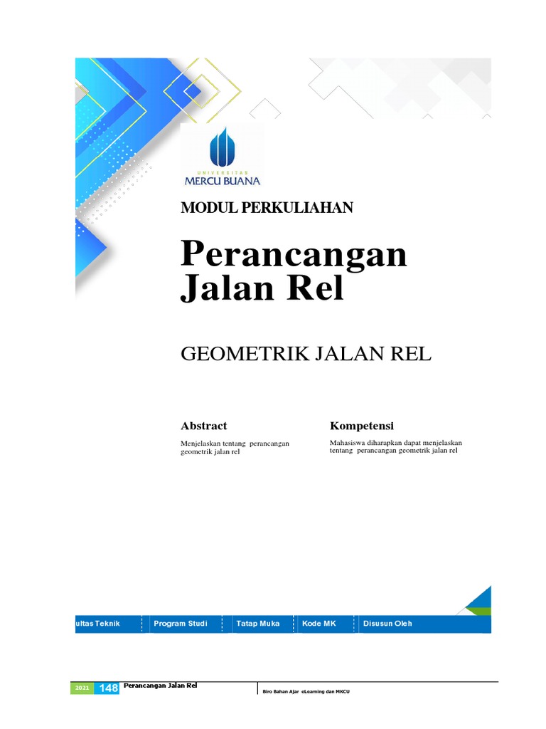 Perancangan Geometrik Jalan Rel | PDF