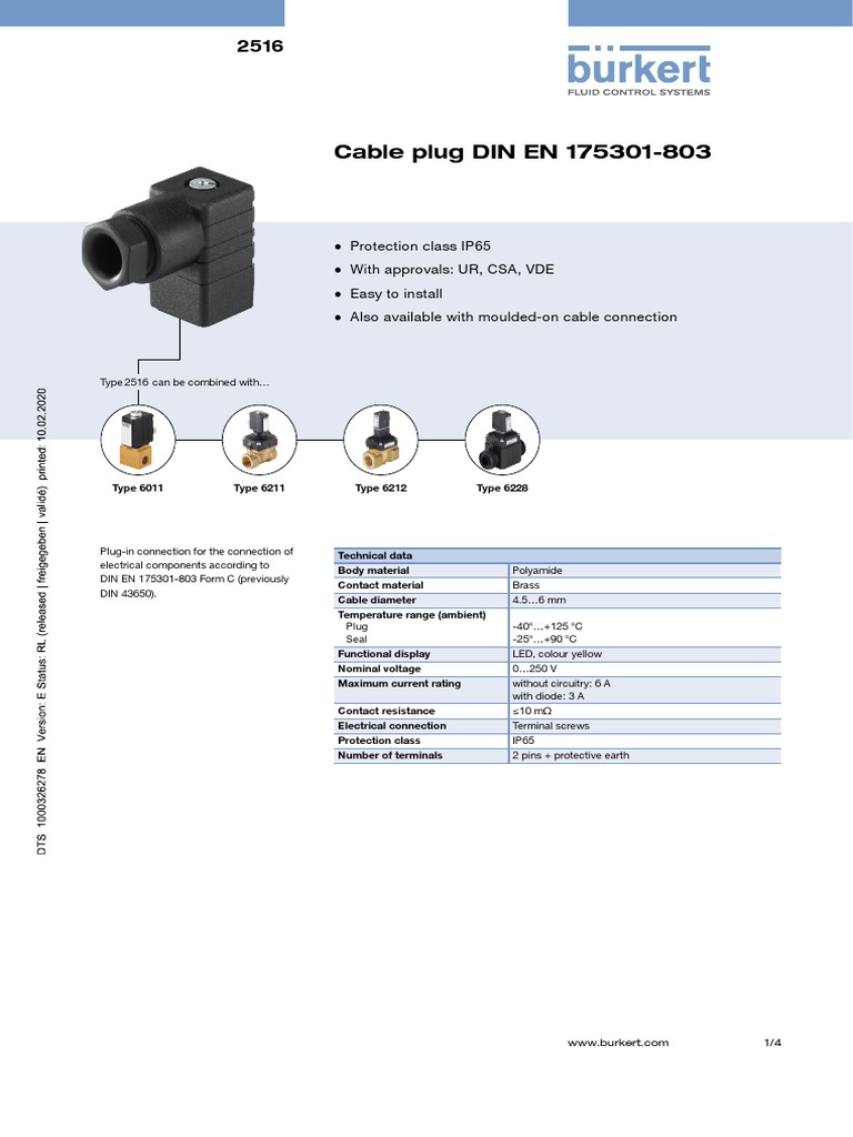 Cable Socket Per DIN EN 175301-803 | PDF | Electrical Connector | Ac Power Plugs And Sockets