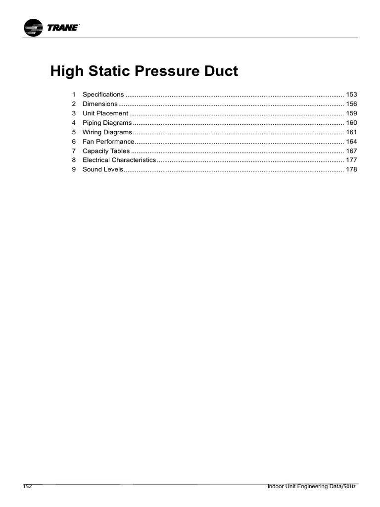 Concealed-High Static | PDF | Pipe (Fluid Conveyance) | Electric Motor