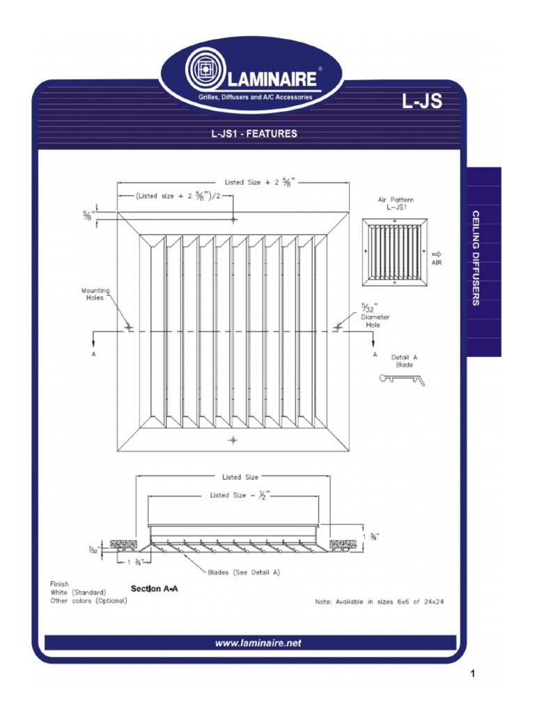Diffusers Size | PDF