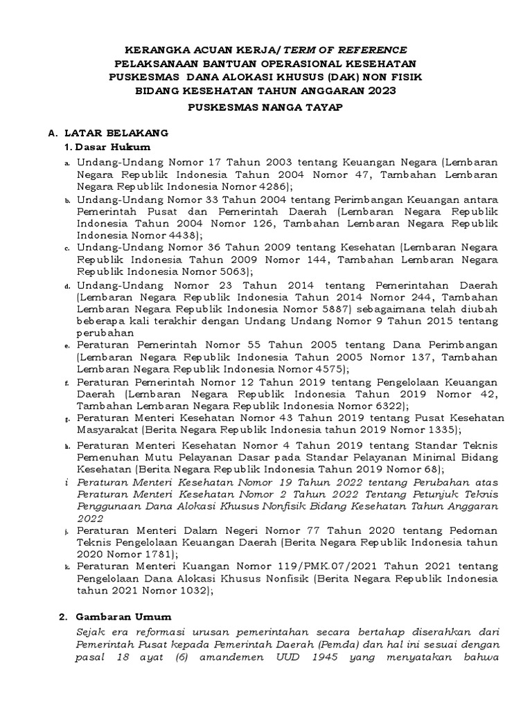 Tor Kak Program Lansia | PDF