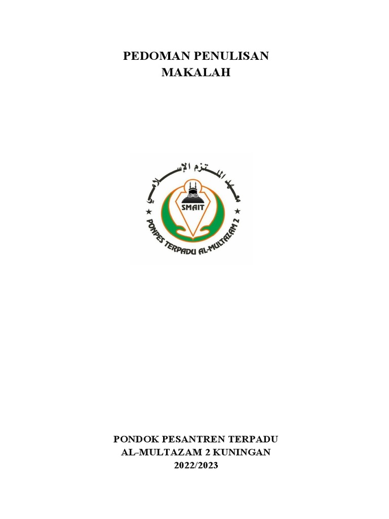 Pedoman Penulisan Makalah Smait Am 2 | PDF