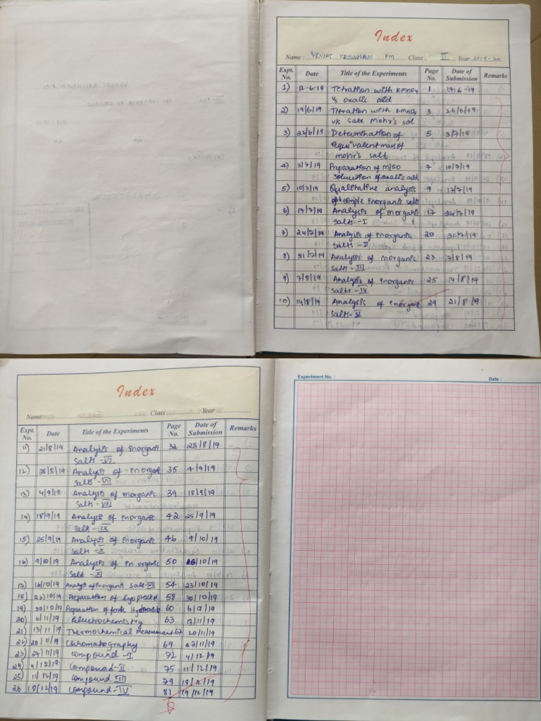 Chemistry Record For Reference | PDF