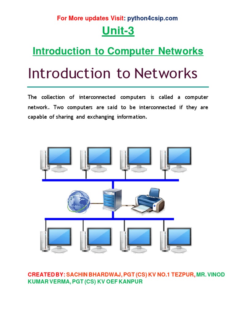 Introduction To Computer Networks | PDF | World Wide Web | Internet & Web