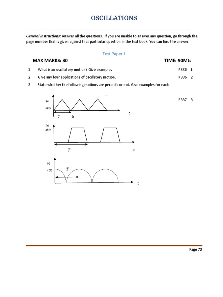 Oscillation Assignment 1 | PDF | Oscillation | Applied And Interdisciplinary Physics