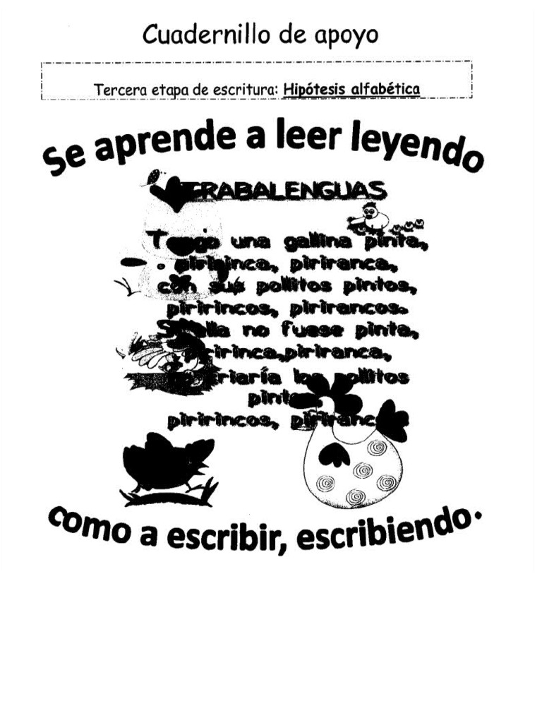 Cuadernillo Hipotesis Alfabetico para Imprimir | PDF