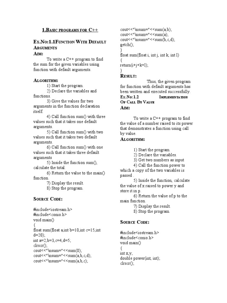 Oops Pdf Parameter Computer Programming Subroutine