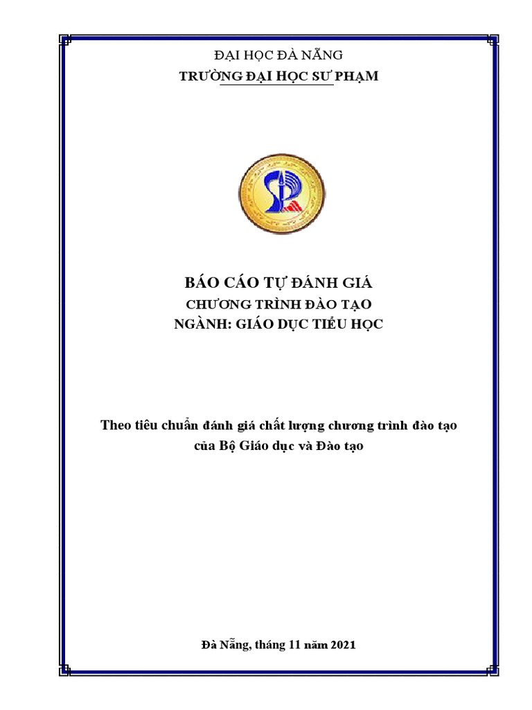 Bao Cao TDG Nganh GD Tieu Hoc DHSP DHDN 2 | PDF