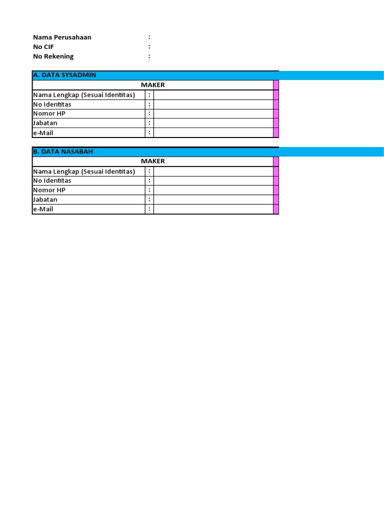 Data Perusahaan IBC dan Nasabah | PDF