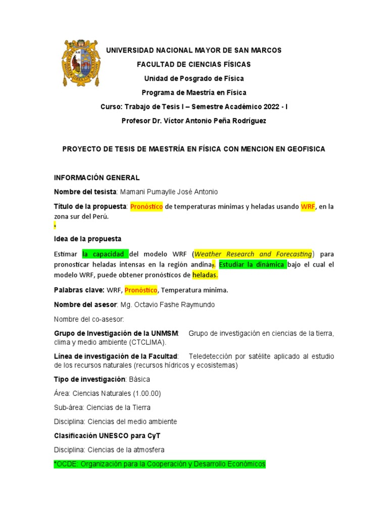 Proyecto - Tesis - Maestria - V2 - Jose Mamani 20220711 Corr | PDF ...