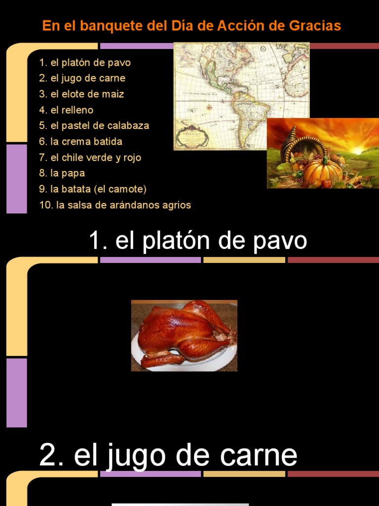 El Dia de Accion de Gracias (El Dia de Pavo) | PDF | Acción de gracias ...