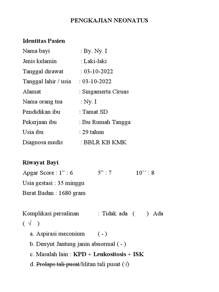 Laporan Kasus Perina | PDF
