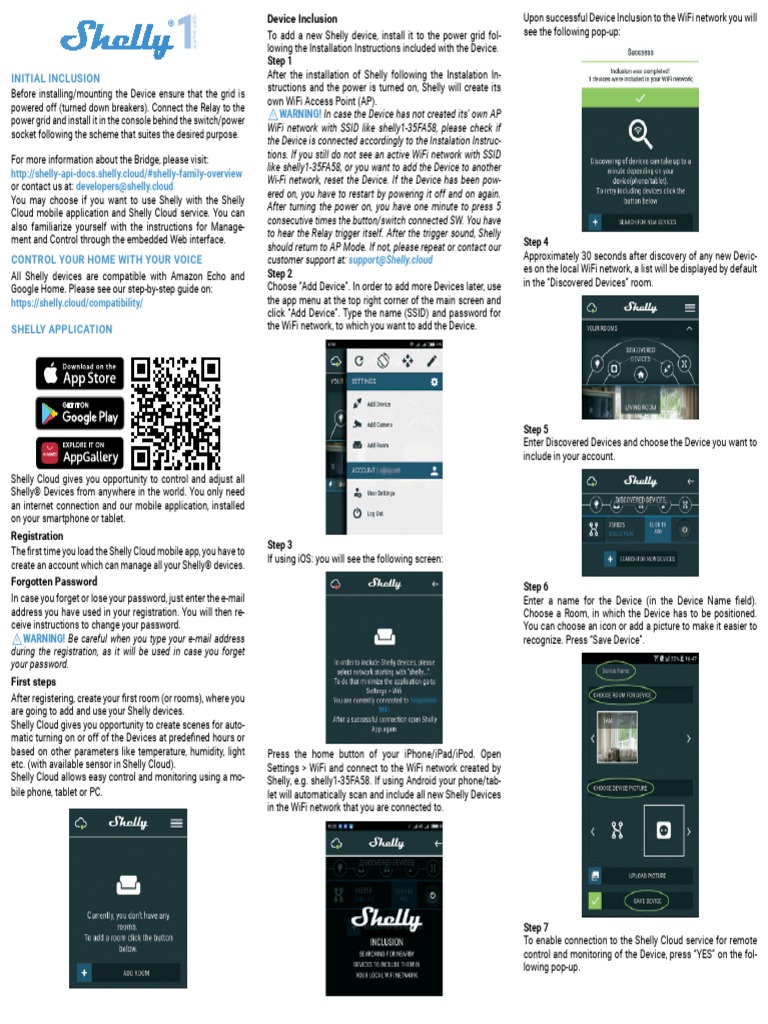 shelly_1 | PDF | Wi Fi | Ios