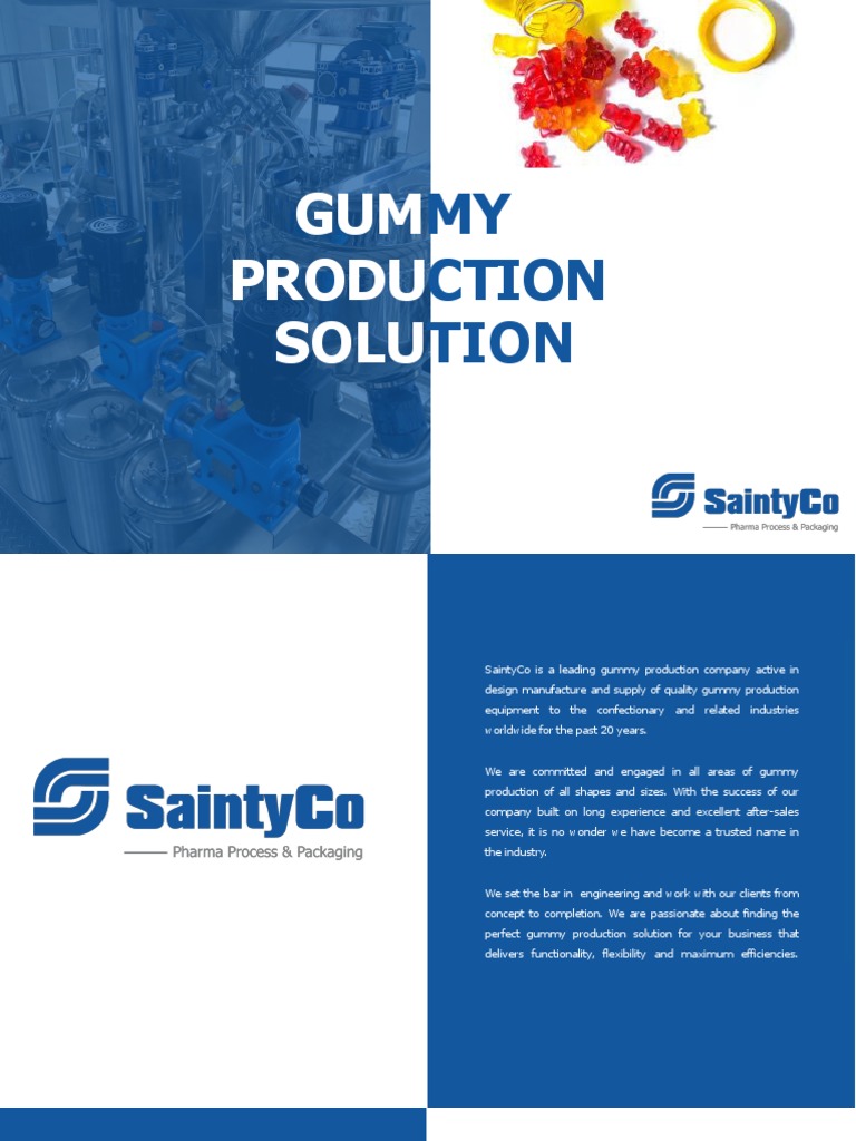 Sanityco Gummy Production Solutions | PDF | Programmable Logic Controller | Sugar