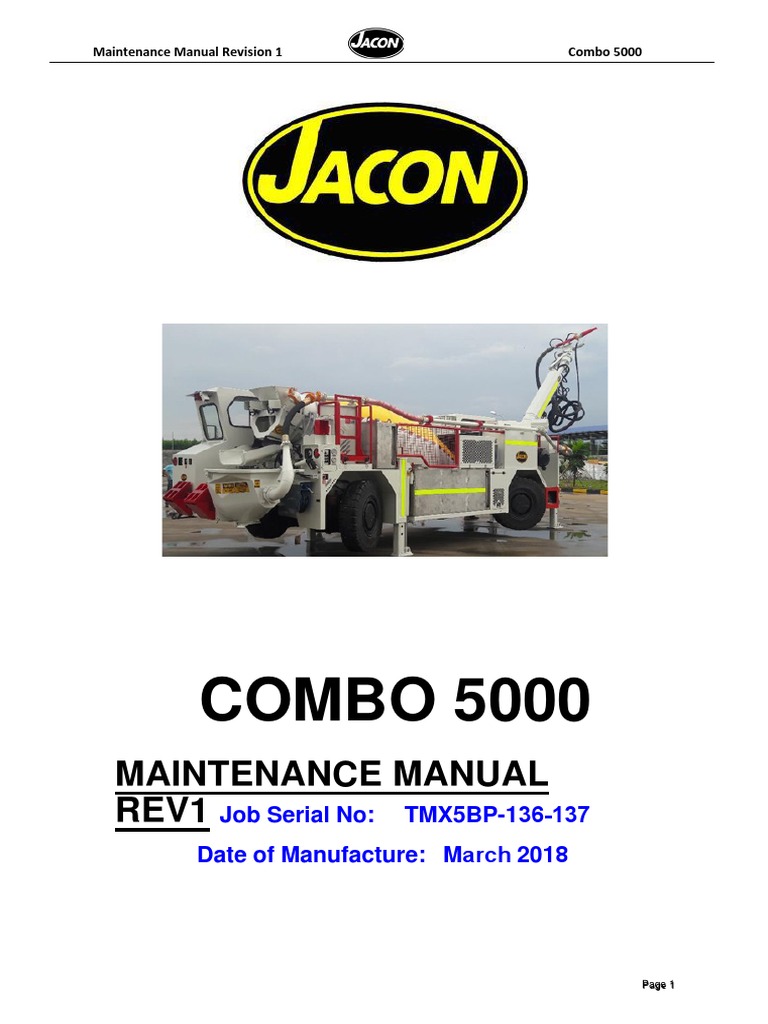 Combo 5000 Maintenance Manual Essentials | PDF | Ignition System | Relay