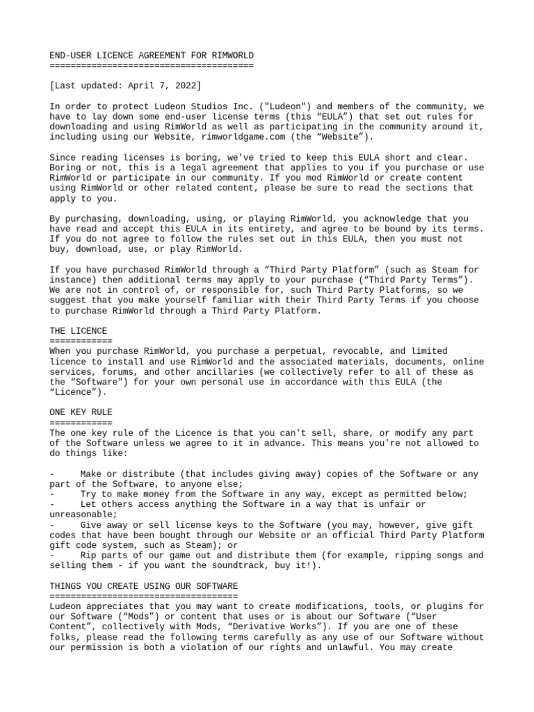 Eula Pdf Indemnity License