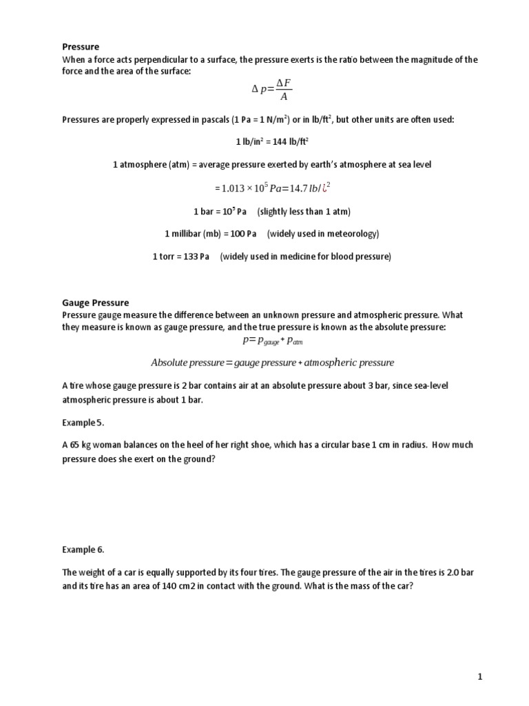 Pressure Buoyancy | PDF | Buoyancy | Pressure