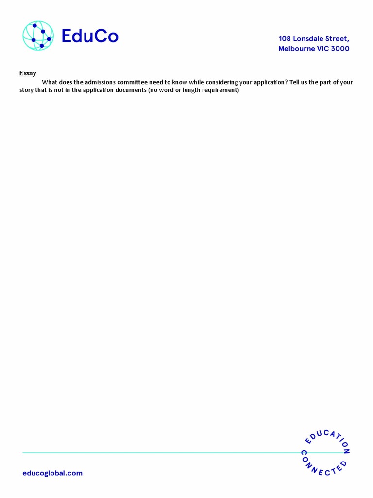 Texas Tech University Essay Guideline | PDF