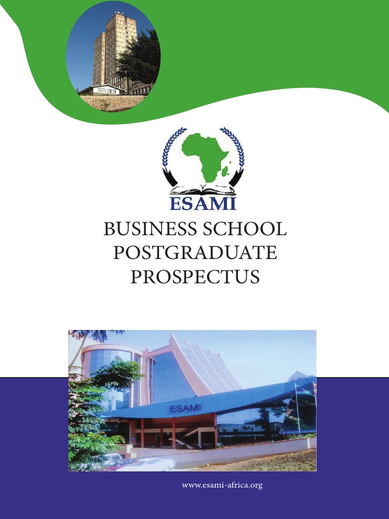 Postgraduate Prospectus - Esami - 2019 | PDF | Master Of Business Administration | Tanzania