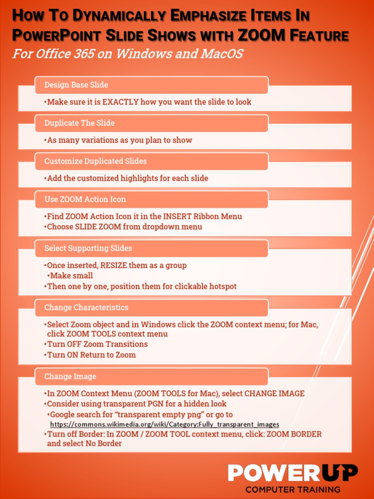 PowerPoint Zoom Feature Guide | PDF