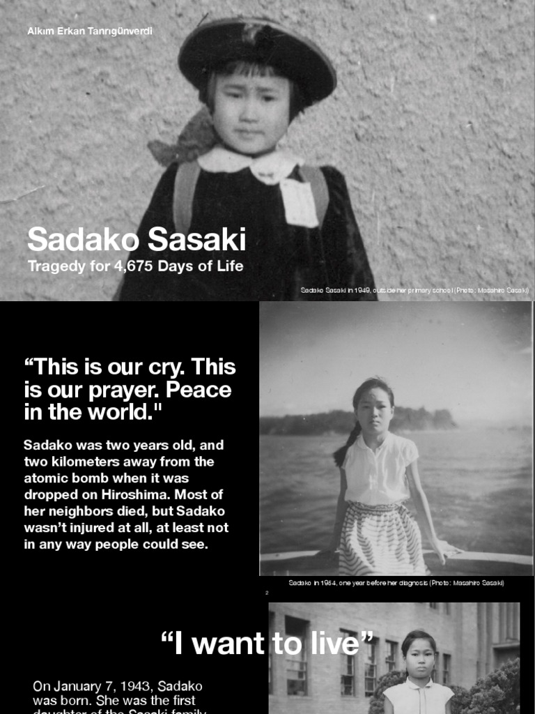 Sadako Sasaki, The Presentation. | PDF