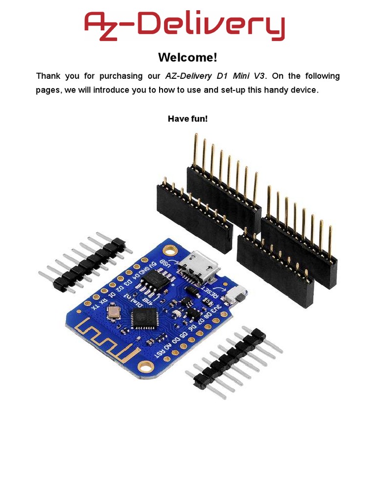 D1 Mini V3 - EN | PDF | Electrical Engineering | Data Transmission