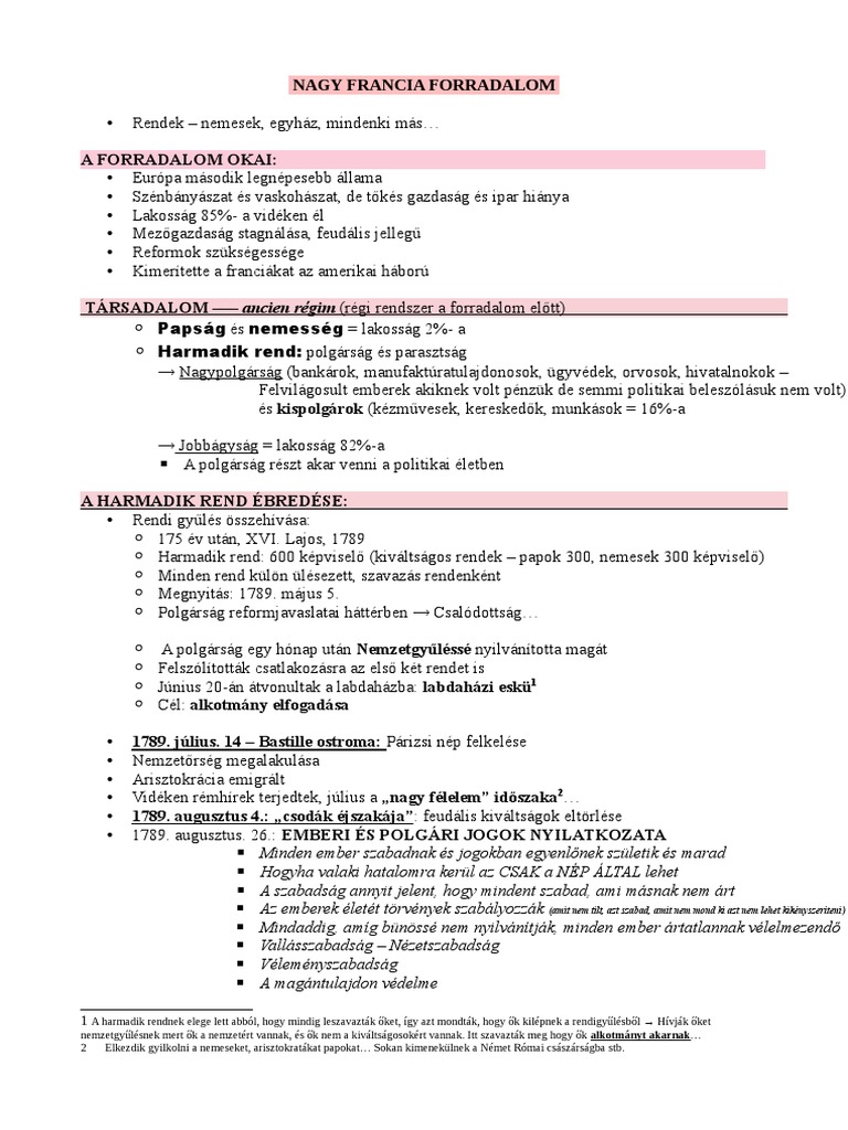 A Nagy Francia Forradalom | PDF