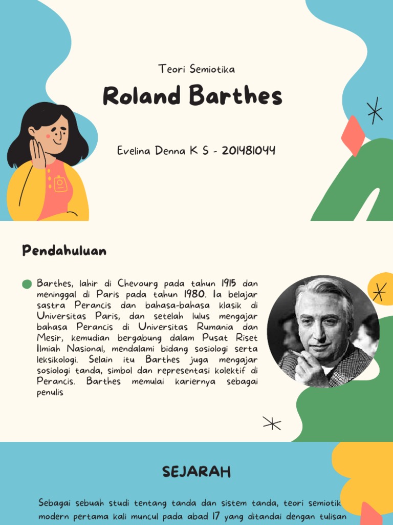 Teori Semiotika Roland Barthes | PDF