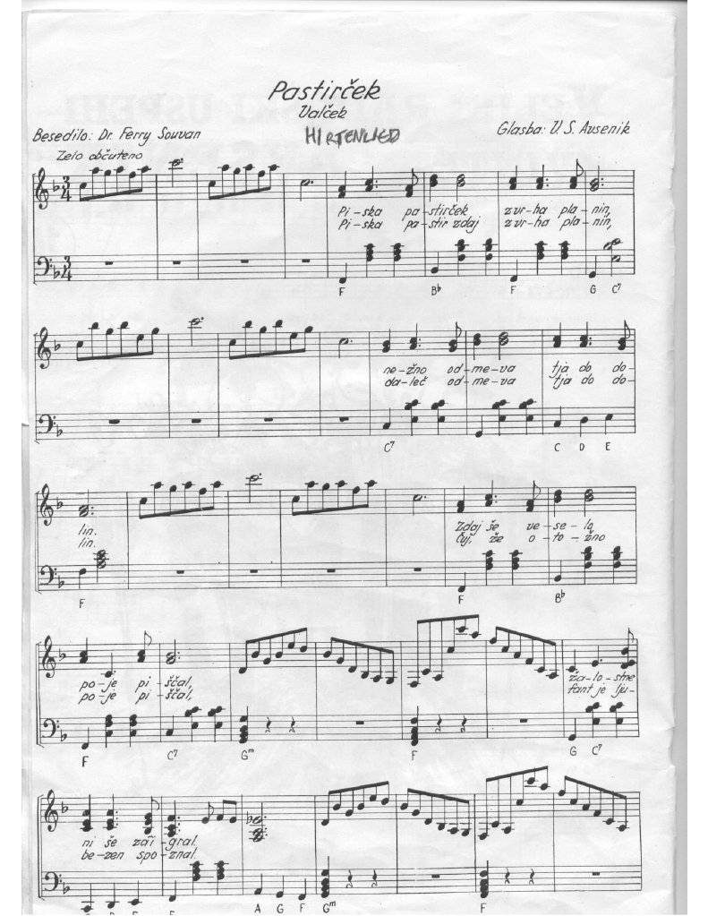 Avsenik - Pastircek (Hirtenlied)