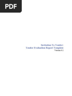 Tender Report Template Guide | PDF | Computers