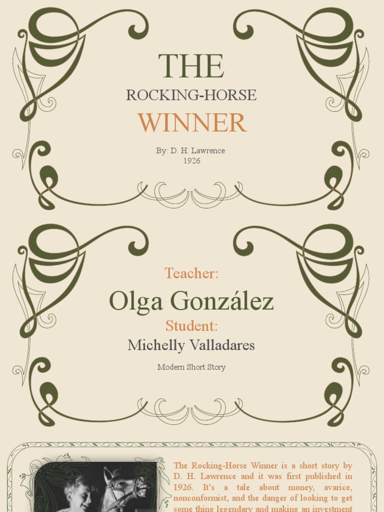 The Rocking-Horse Winner Analysis | PDF